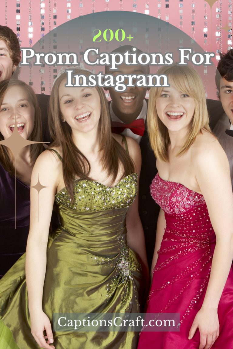 200+ Prom Captions For Instagram To Capture Your Magical Night In Style