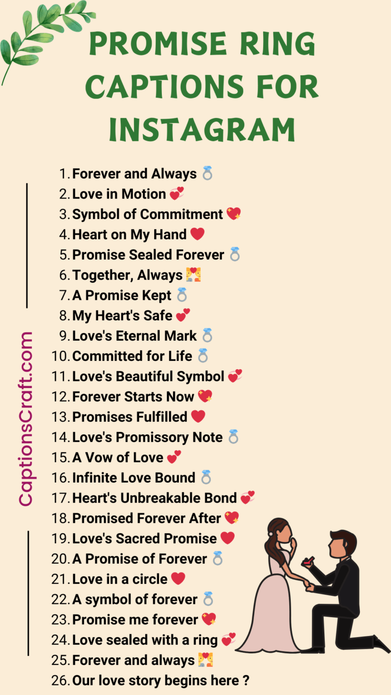 127+ Heartfelt Promise Ring Captions For Instagram And Quotes That ...