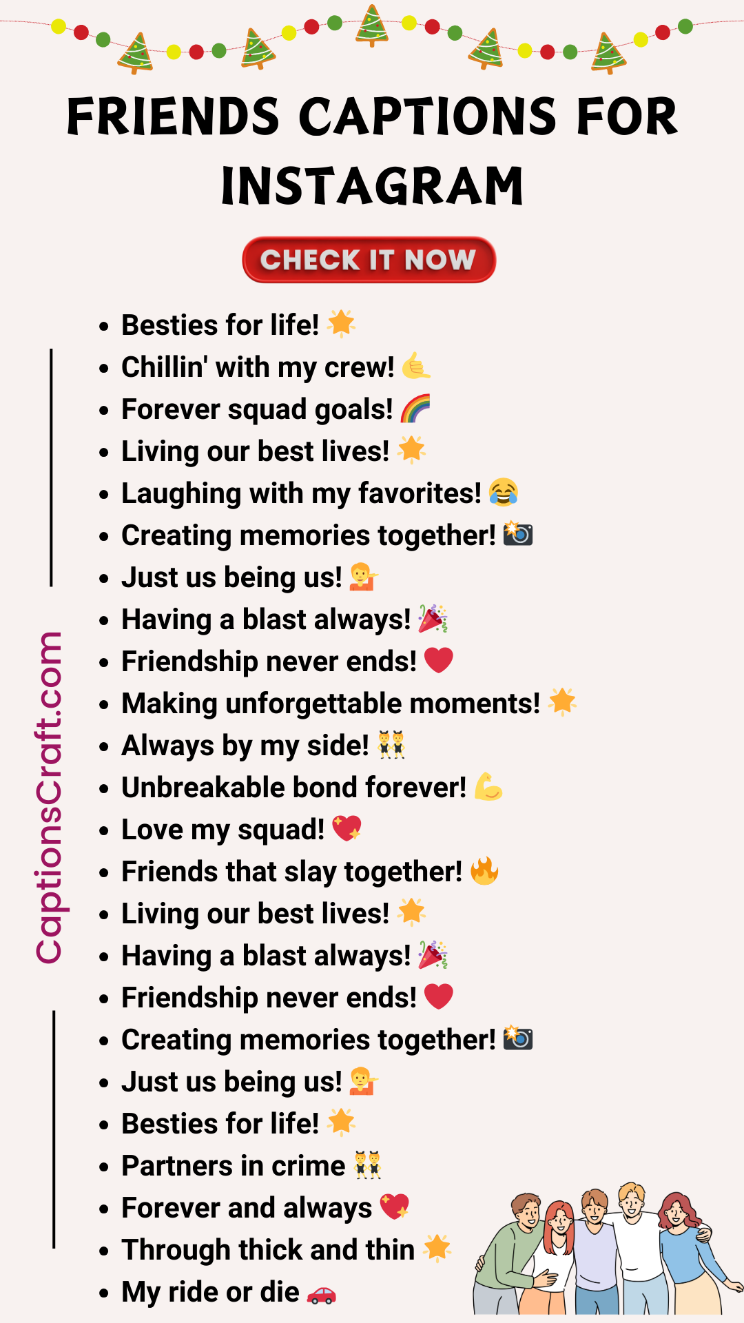 200+ Friends Captions For Instagram To Celebrate Your Ride Or Die